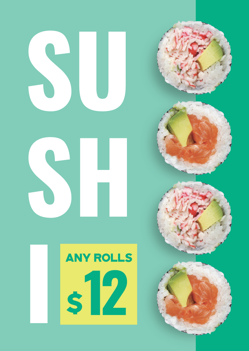 Sushi Roll Poster – usefuldesign