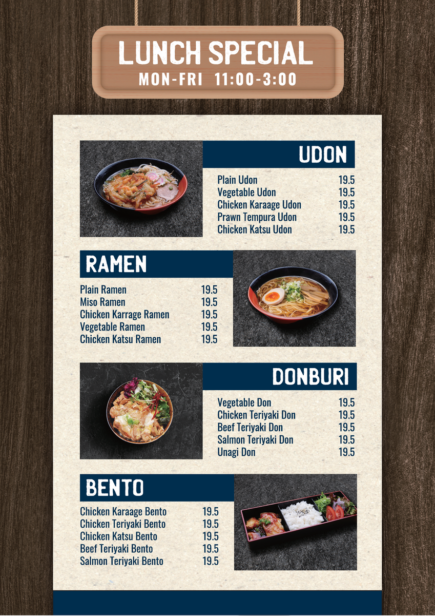Lunch Special Menu Template – usefuldesign