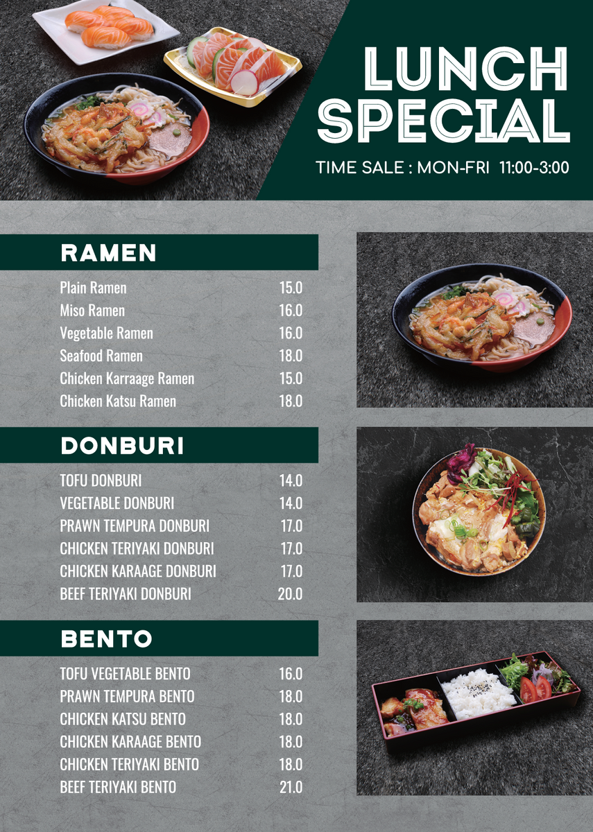 Lunch Special Menu Template – usefuldesign