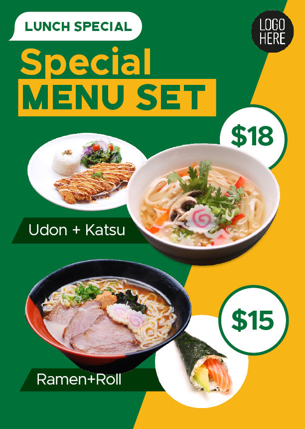 Lunch special set menu poster – usefuldesign