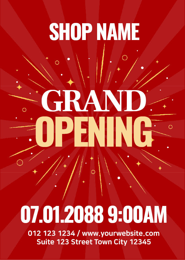 Grand Opening Poster Template – usefuldesign