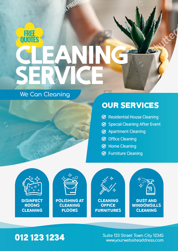 Cleaning Services Poster & Free online design tool – usefuldesign