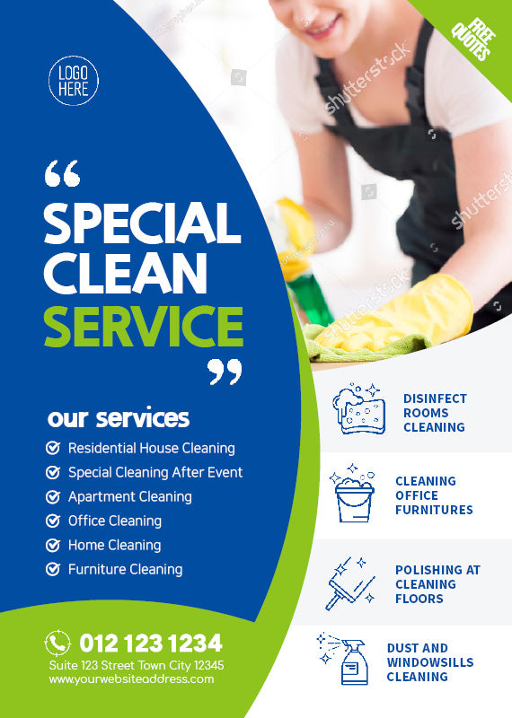 Cleaning Services Poster & Free online design tool – usefuldesign