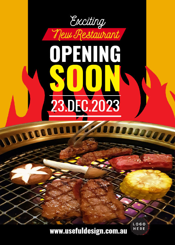 Opening soon poster – usefuldesign