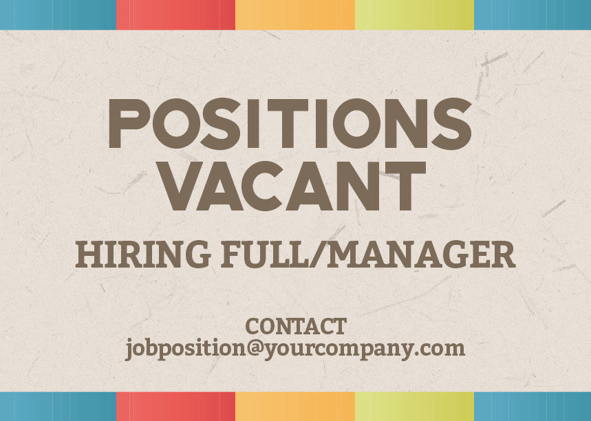 Position Vacant Poster – usefuldesign