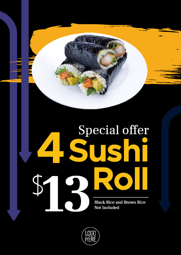 Sushi roll poster – usefuldesign
