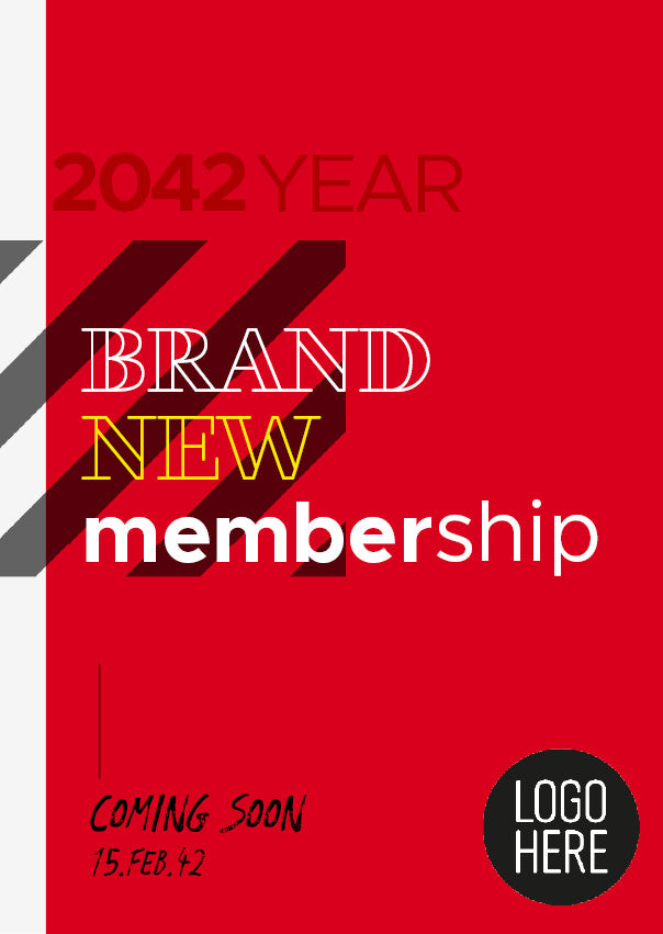 New year upgrade membership poster – usefuldesign